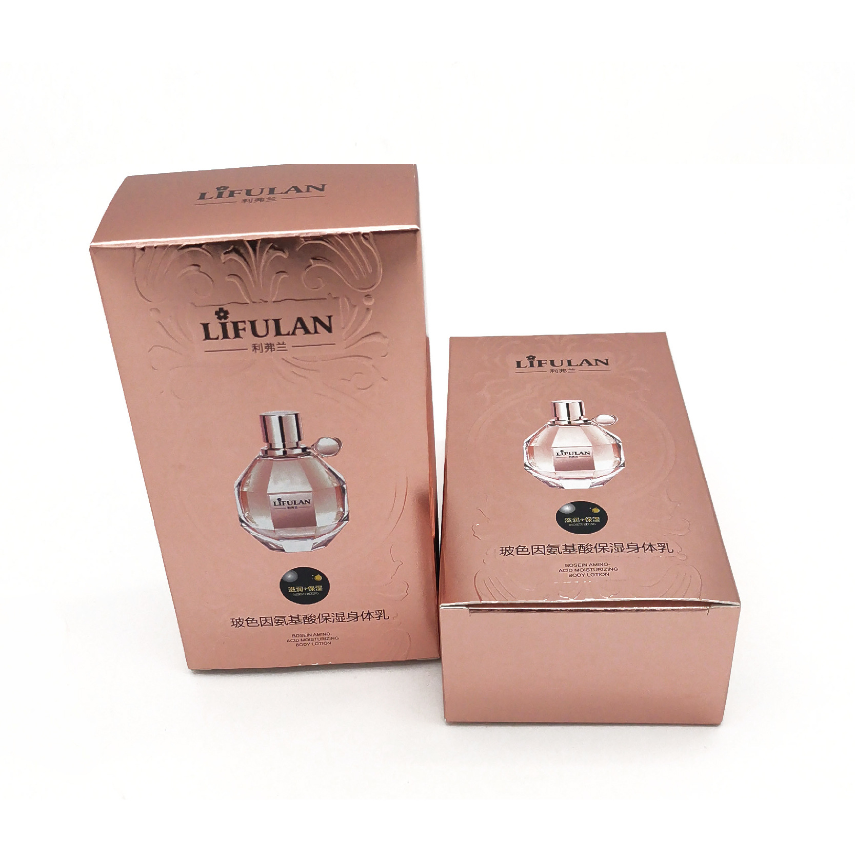 Rose Embossing Perfume Box – classy Packaging for Fragrance