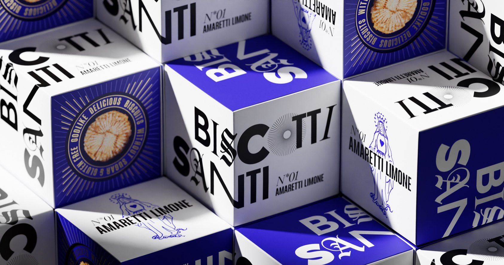 Custom Biscotti Biscuit Packaging Folding Carton