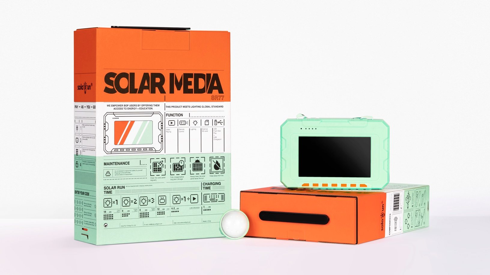 Custom Portable Light Packaging: light up the world