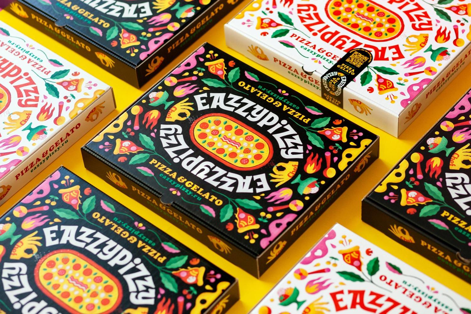 Custom EazzyPizzy Packaging: Vibrant Food with Flavor